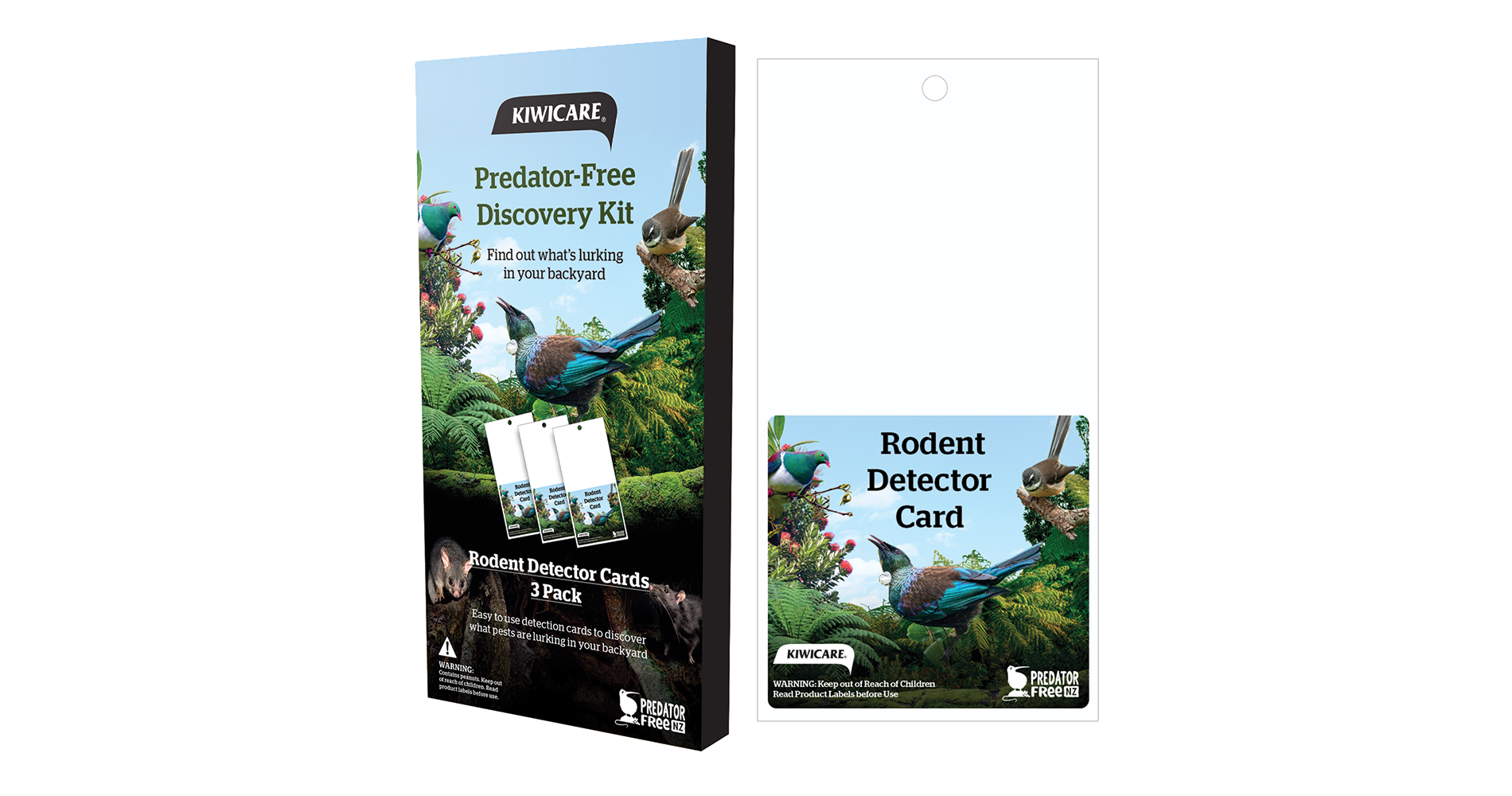 Predator-Free Discovery Kit Rodent Detector Cards | Kiwicare