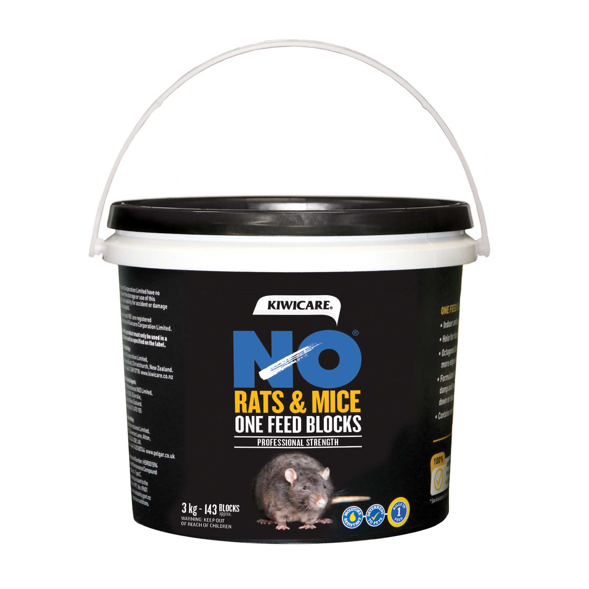 NO Rats & Mice One Feed Blocks | Kiwicare