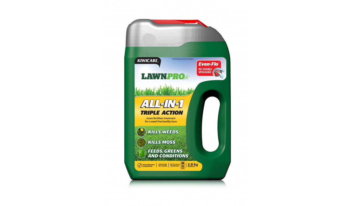 LawnPro All-in-1 Weed and Moss Killer Plus Fertiliser | Kiwicare