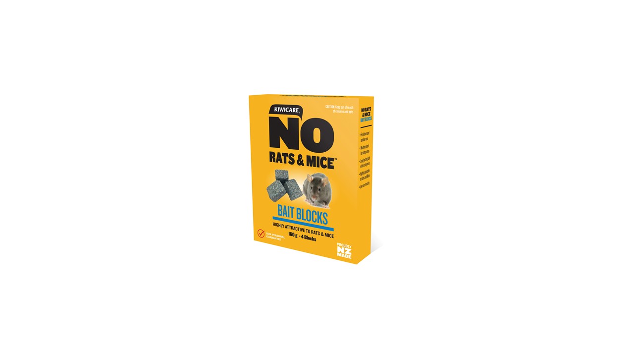 NO Rats & Mice Bait Block Rodenticide | Kiwicare