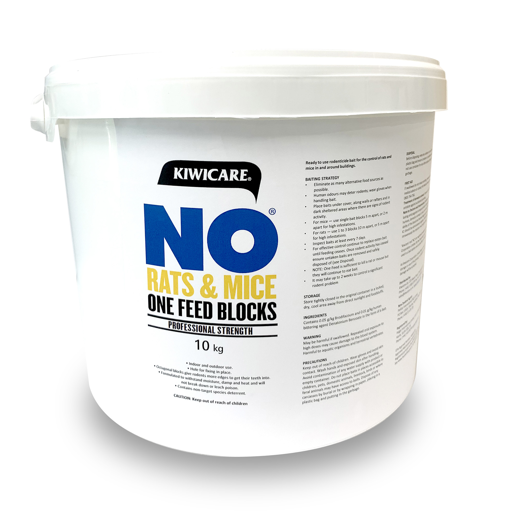 NO Rats & Mice One Feed 10KG | Kiwicare